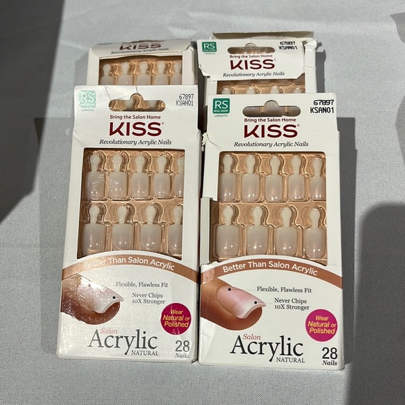 Kiss | Bath & Body | Kiss Rs Real Short Length Acrylic Nails Ksan 4 ...